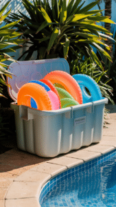 15 Innovative Pool Float Storage Ideas for a Neat and Tidy Pool Area ...
