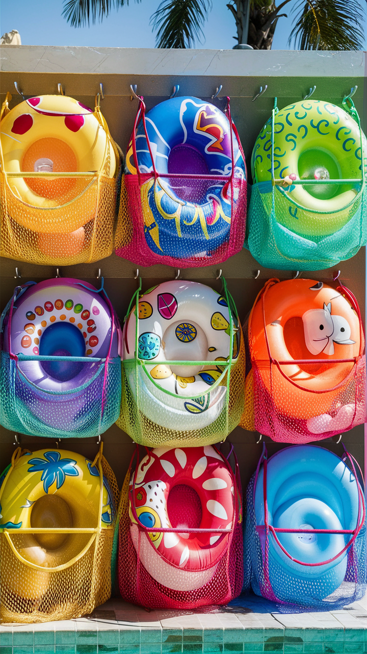 15 Innovative Pool Float Storage Ideas for a Neat and Tidy Pool Area ...