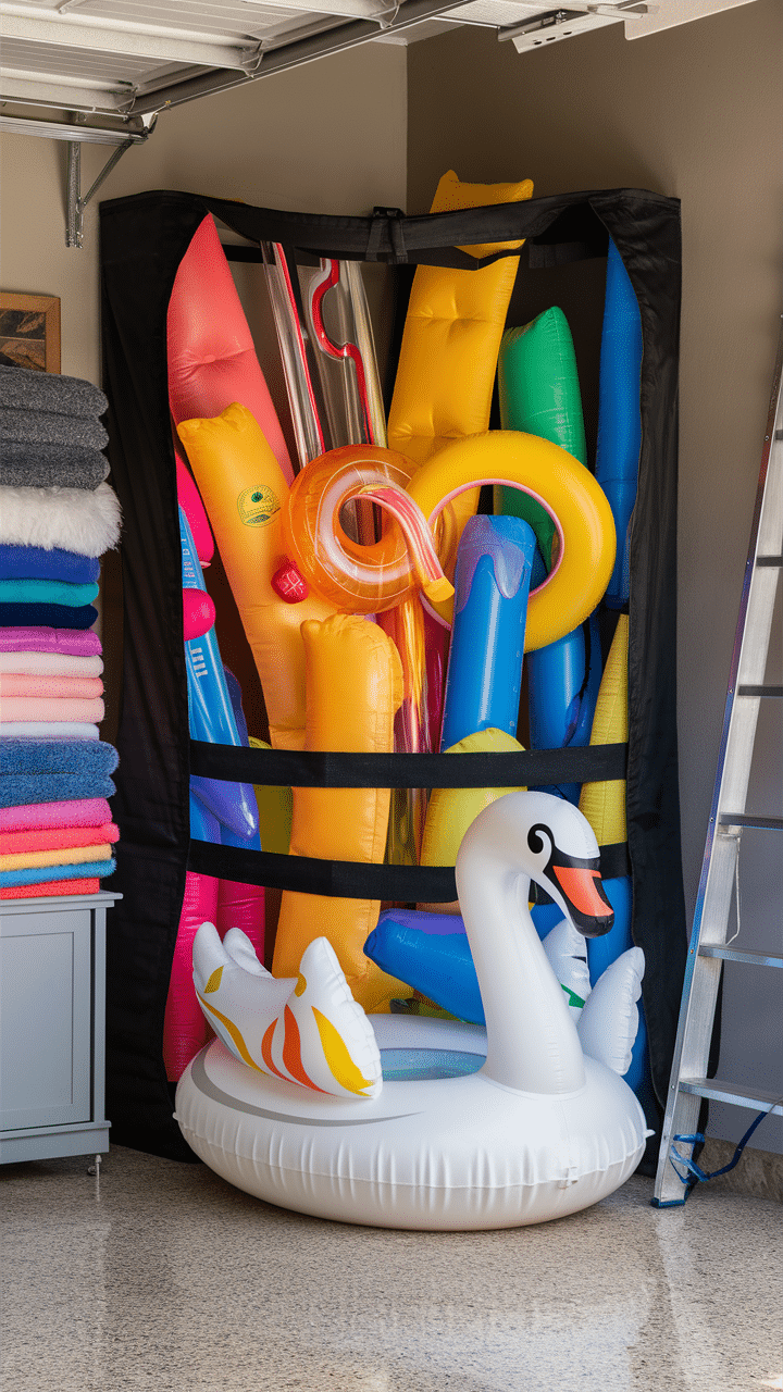 15 Innovative Pool Float Storage Ideas for a Neat and Tidy Pool Area ...