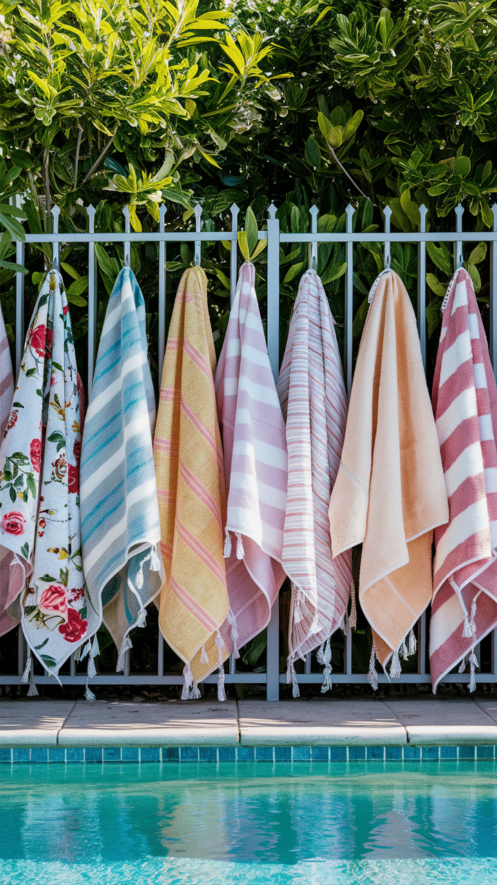 15 Pool Towel Rack Ideas to Keep Your Poolside Organized - The Phulwari
