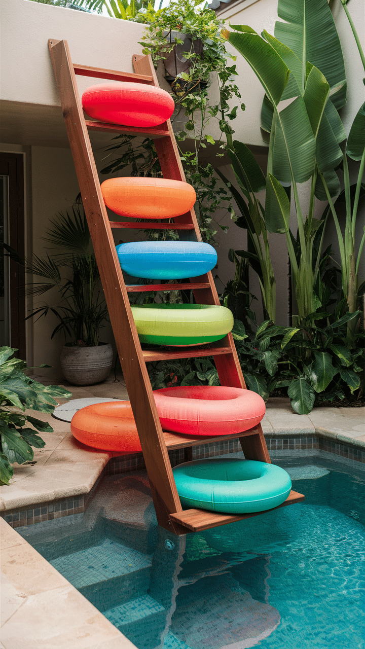 15 Innovative Pool Float Storage Ideas for a Neat and Tidy Pool Area ...