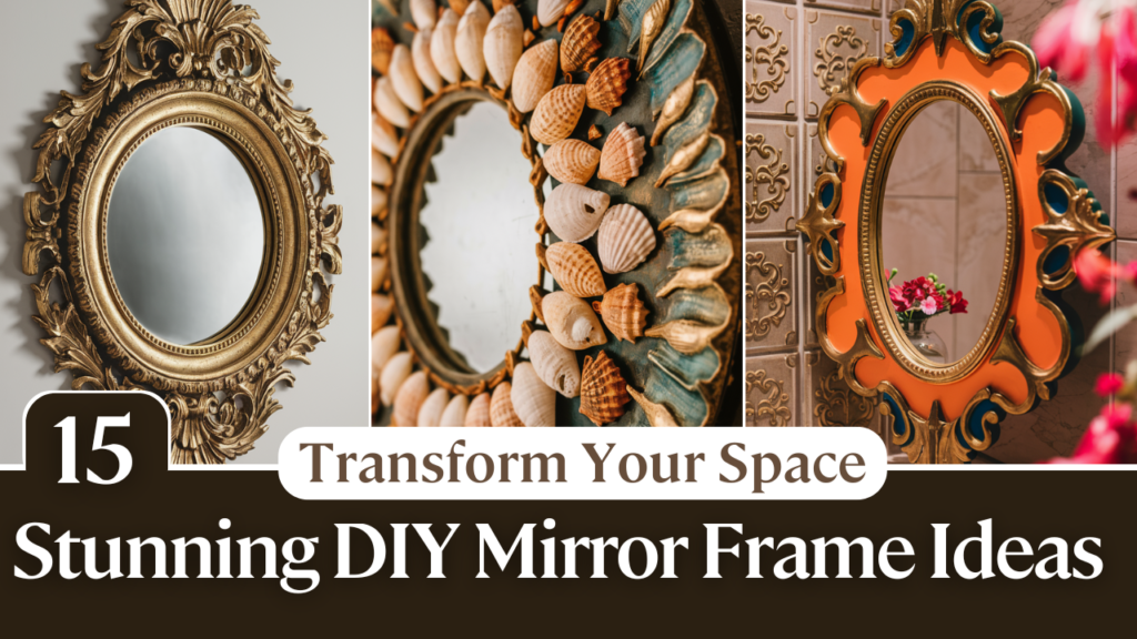 Transform Your Space: 15 Stunning DIY Mirror Frame Ideas You’ll Love ...