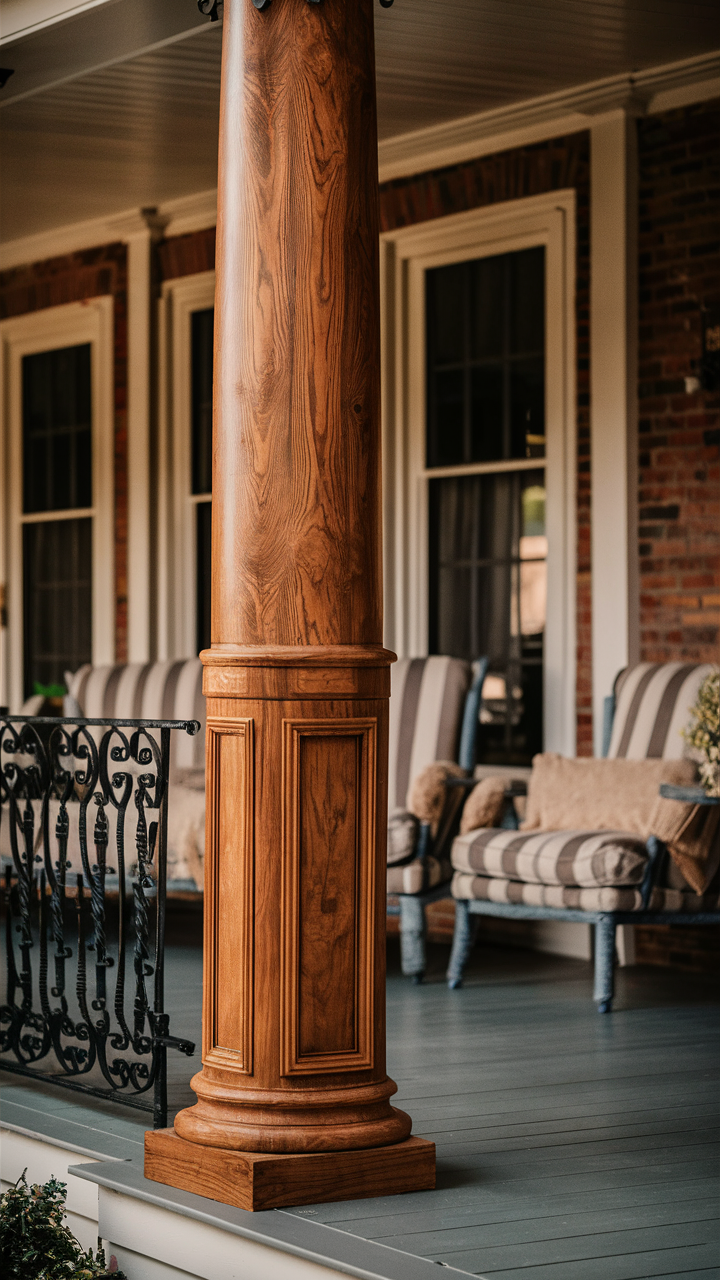 15 DIY Porch Column Wraps to Revamp Your Home’s Exterior - The Phulwari