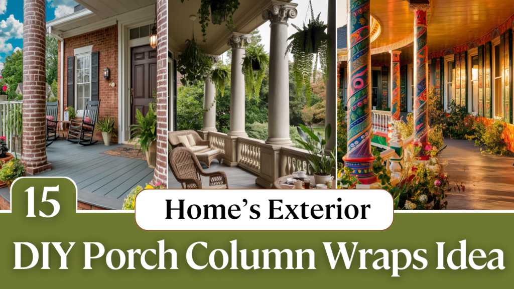 15 DIY Porch Column Wraps to Revamp Your Home’s Exterior - The Phulwari