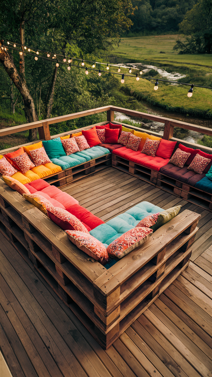 15 Budget-Friendly DIY Pallet Patio Deck Ideas - The Phulwari
