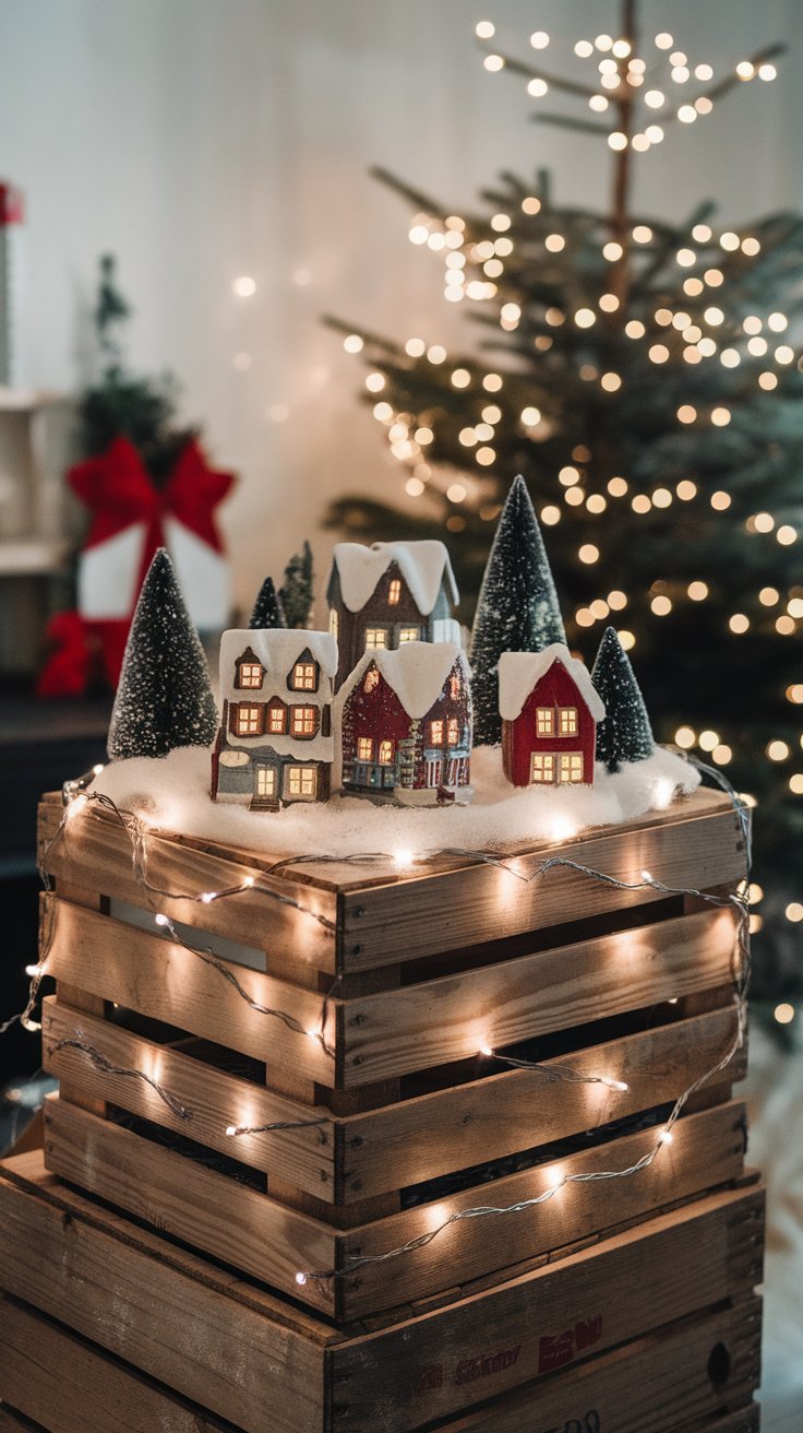 15 Creative DIY Christmas Village Platform Ideas - The Phulwari