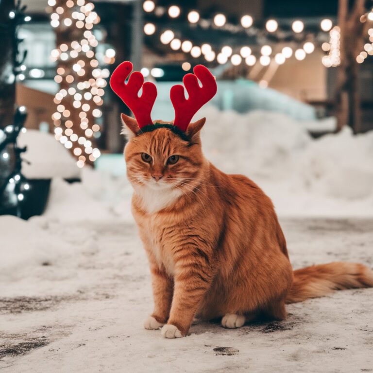 20 Cat Christmas PFP Ideas for Feline Lovers - The Phulwari