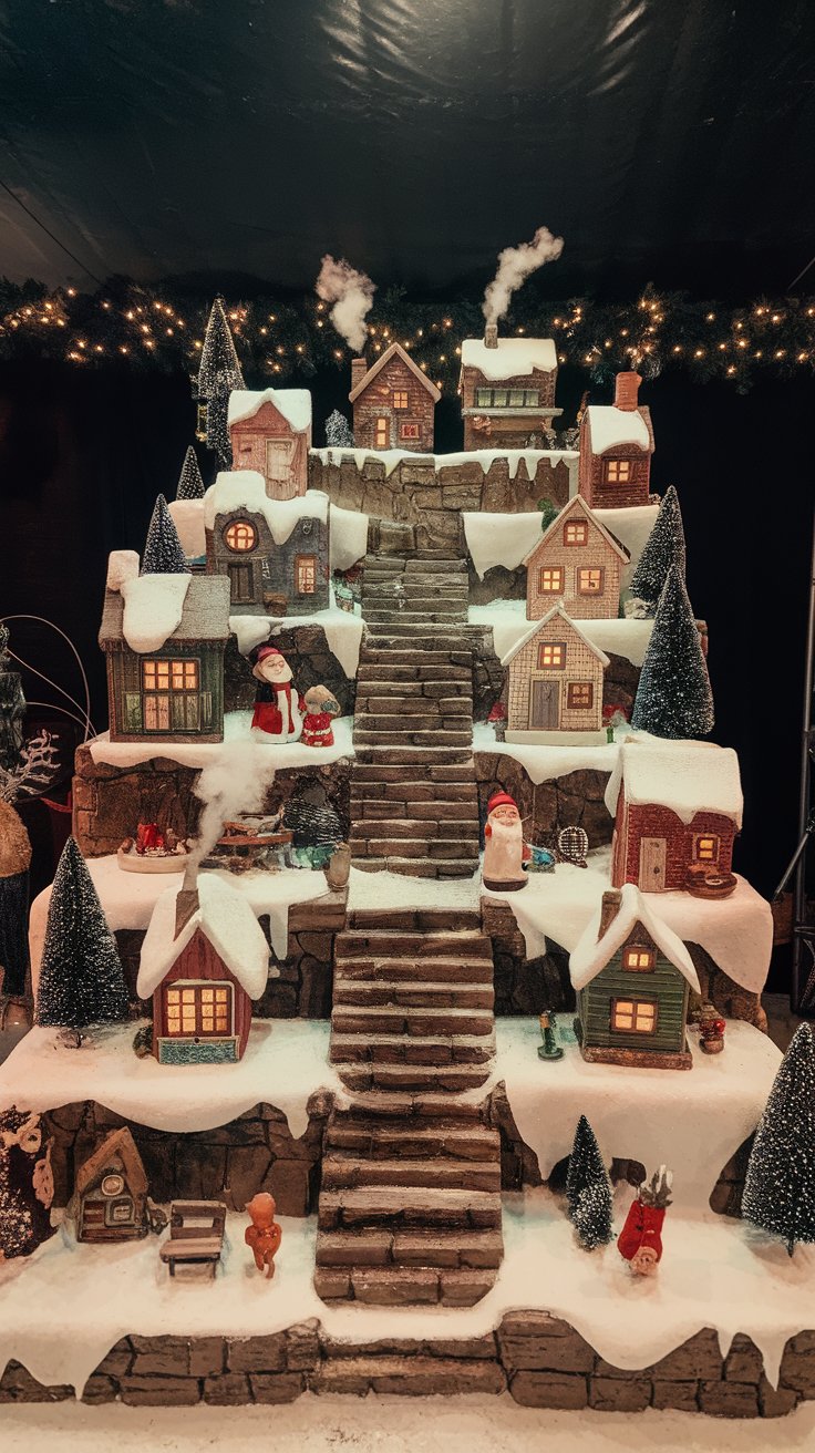15 Creative DIY Christmas Village Platform Ideas - The Phulwari