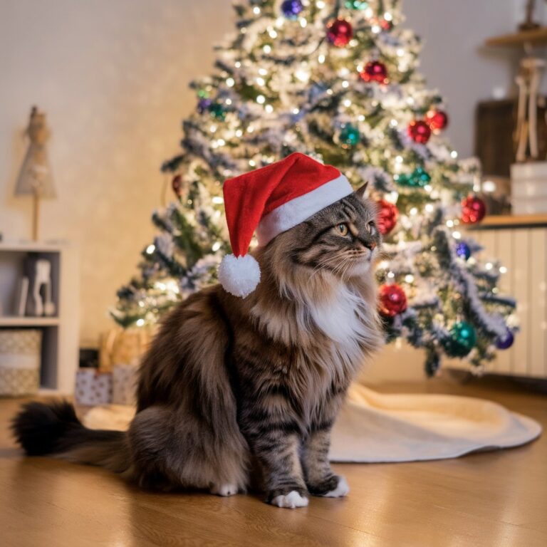 20 Cat Christmas PFP Ideas for Feline Lovers - The Phulwari